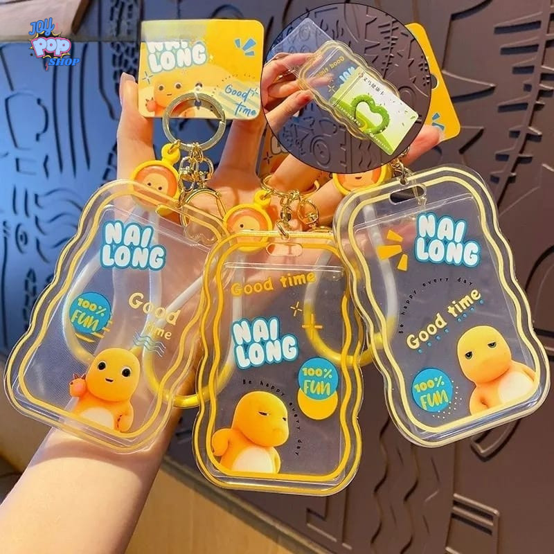 Jual lanyard card holder Nailong, gantungan nailong, keychain dino ...