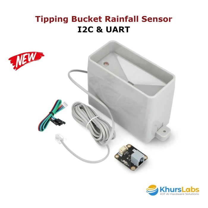 Jual JS99 Gravity Tipping Bucket Rainfall Sensor - I2C & UART ( Sensor ...