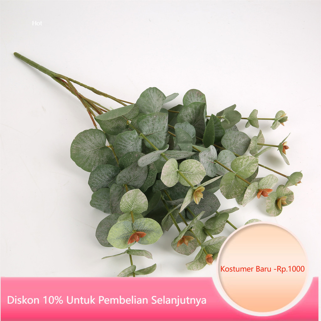 Jual Buket Bunga Daun Eucalyptus Cinerea Artificial DaunTanaman untuk ...