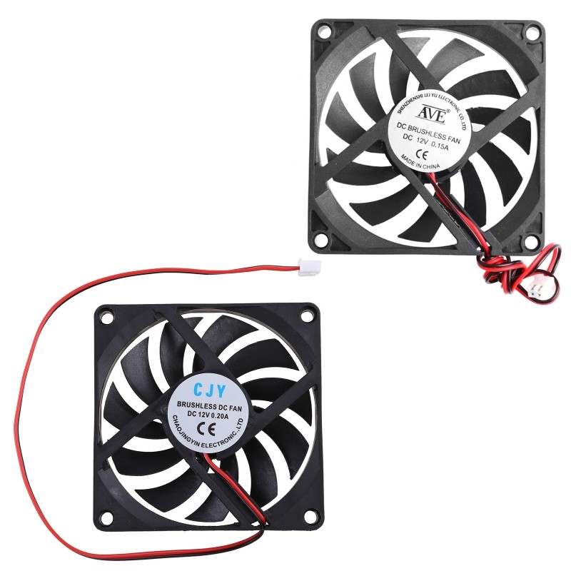 Jual CPU Fan 8010 80mm for DC Brushless 12V 2600rpm Silent Mini Micro ...
