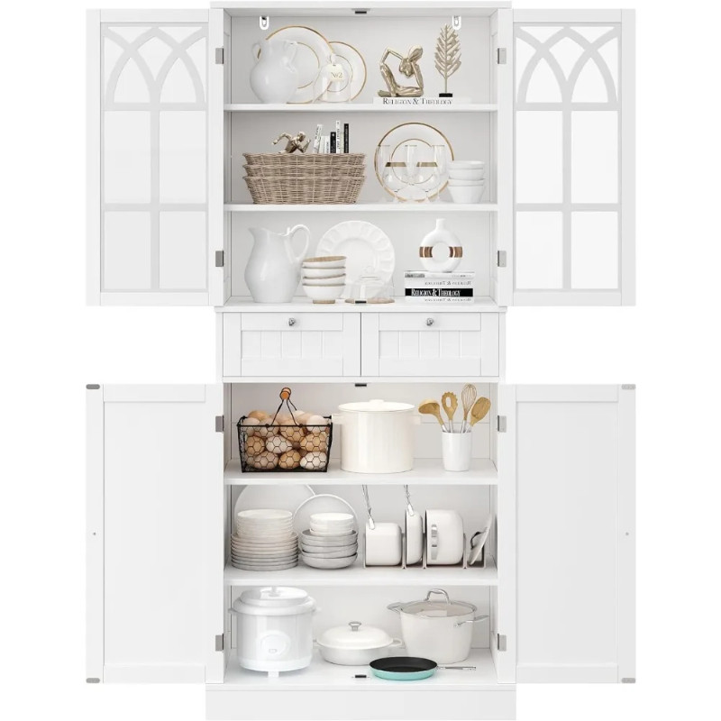 Jual *Kitchen Cabinet, Hutch With 2 Drawers And 4 Doors, Freestanding ...