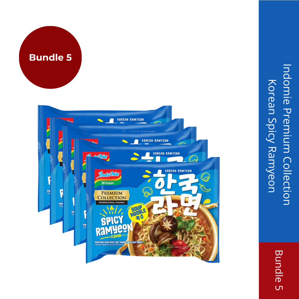 Jual Indomie Premium Collection Korean Spicy Ramyeon - Bundle 5 | Shopee Indonesia