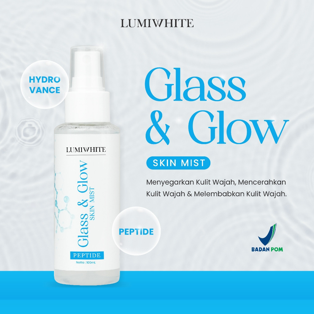 Jual LumiWhite Glass & Glow Skin Mist 100ml – Face Mist dengan Peptide ...