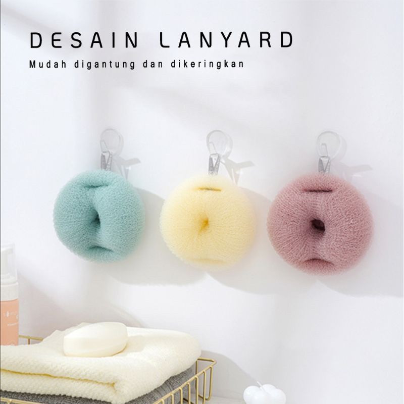 Jual Spons Mandi Donat | Donut Bath Sponge | Spon Mandi Bulat Best ...