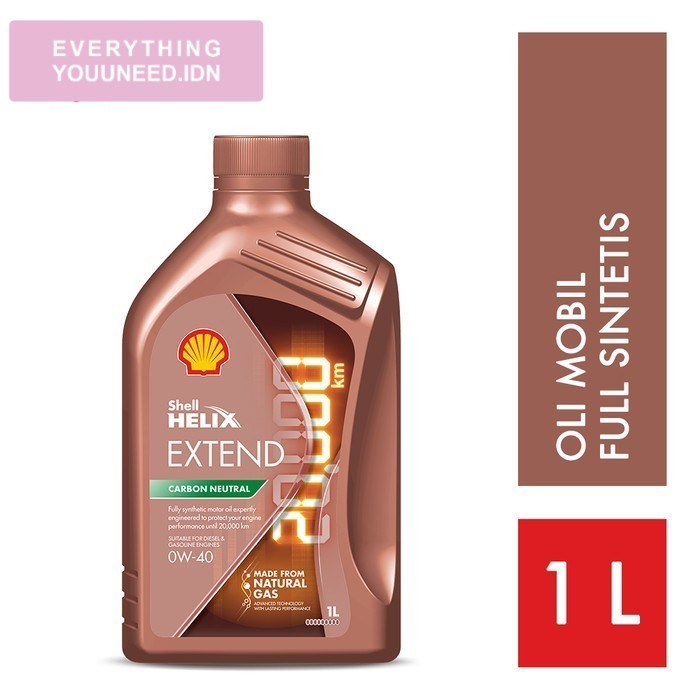 Jual Oli Mesin Mobil Shell Helix HX Extend 0W-40 (1L) | Shopee Indonesia