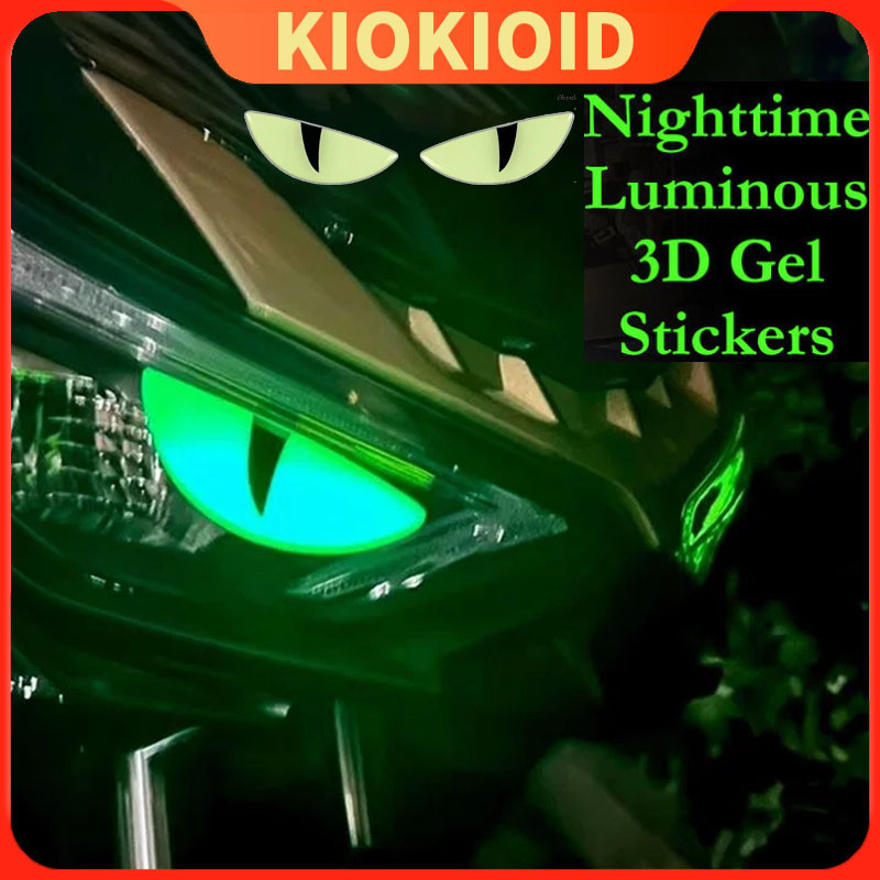 Jual Tiga Dimensi Stiker Mata Motor/Stiker Reflektif Mobil Hias/Sticker ...