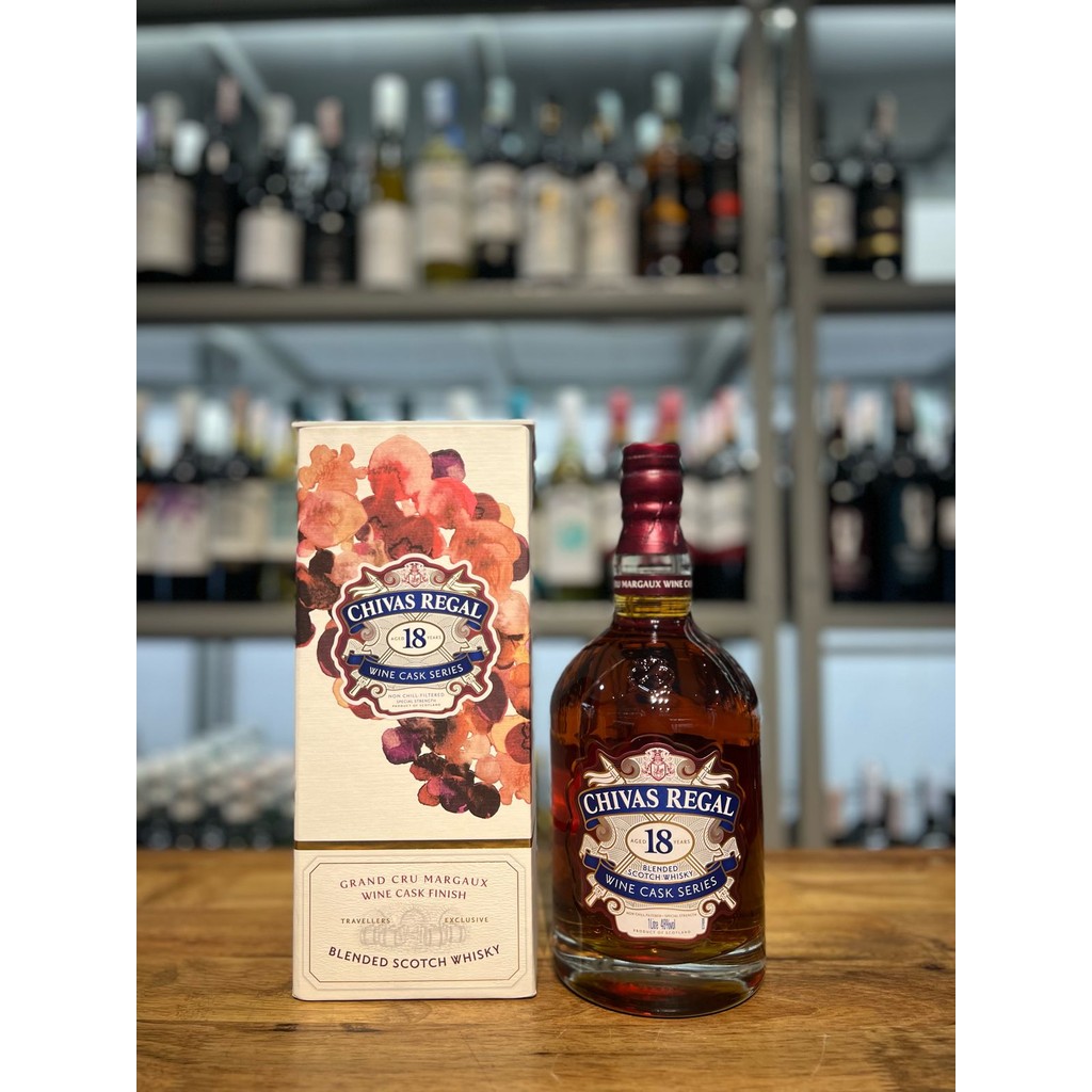 Jual CHIVAS REGAL AGED 18 YEARS YO WINE CASK SERIES 1000 ML | Shopee Indonesia