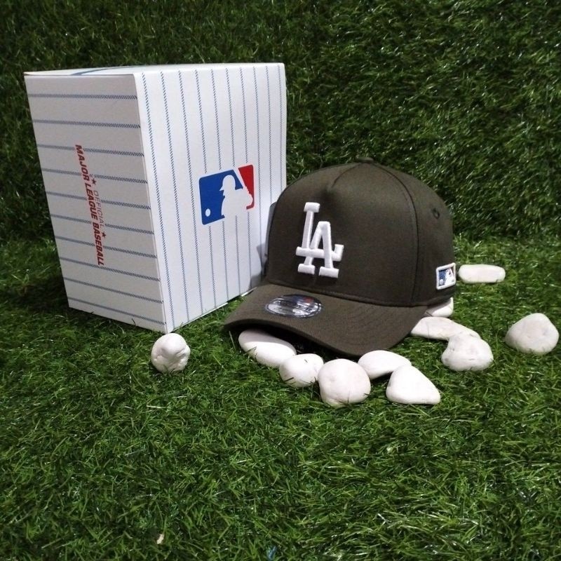 Jual LA Putih Hijau Army Logo Bordir Pria wanita Topi Baseball Premium ...