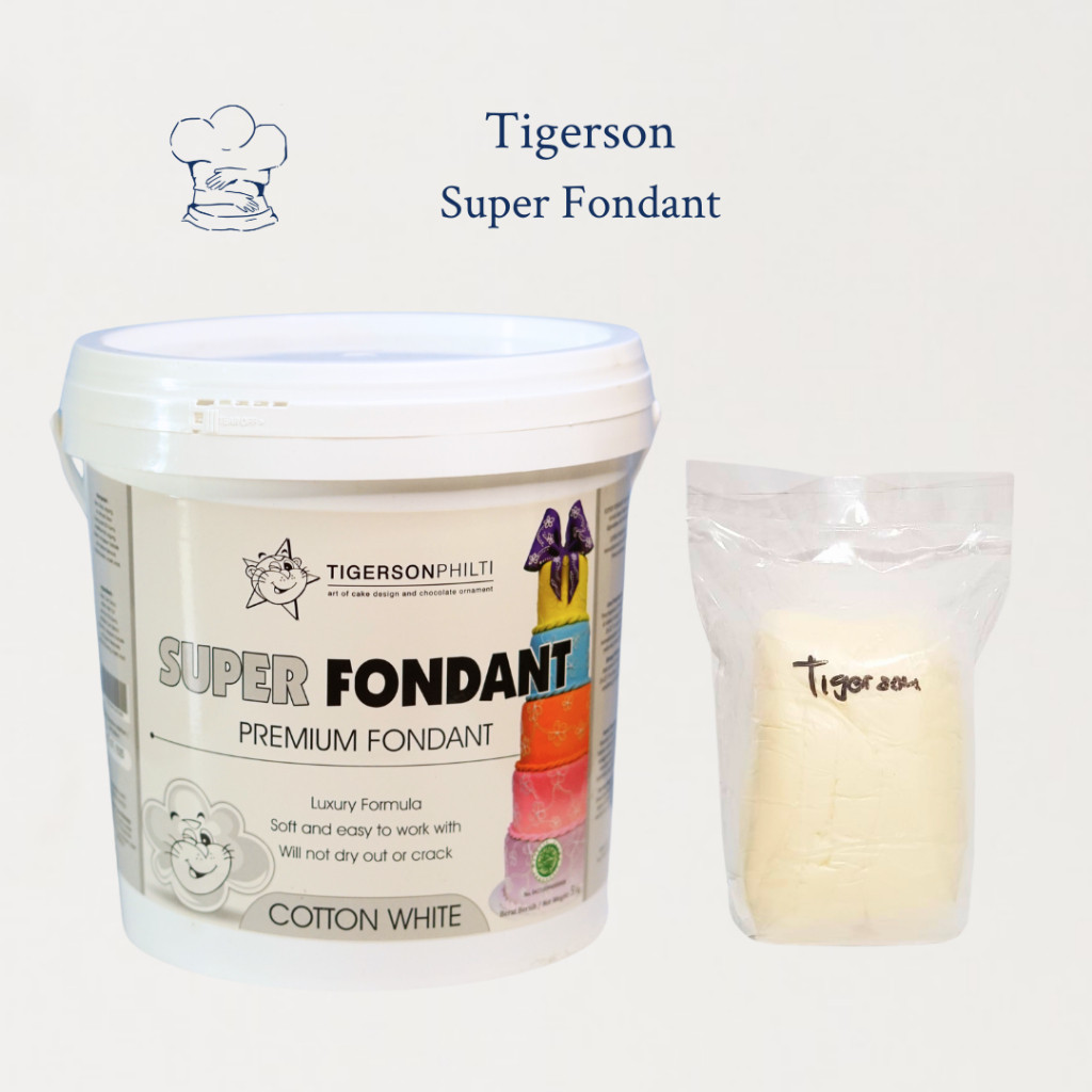 Jual Tigerson Super Fondant (Repack 1kg/500gr/250gr) – Fondant Premium ...