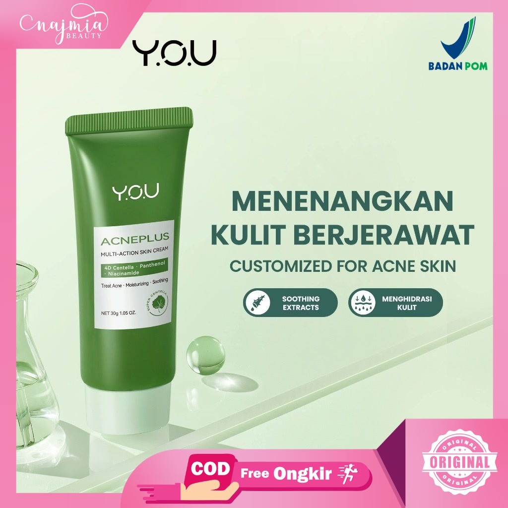 Jual Najmia YOU AcnePlus Series | Spot Care Acne 15g & Skin Cream 30g ...