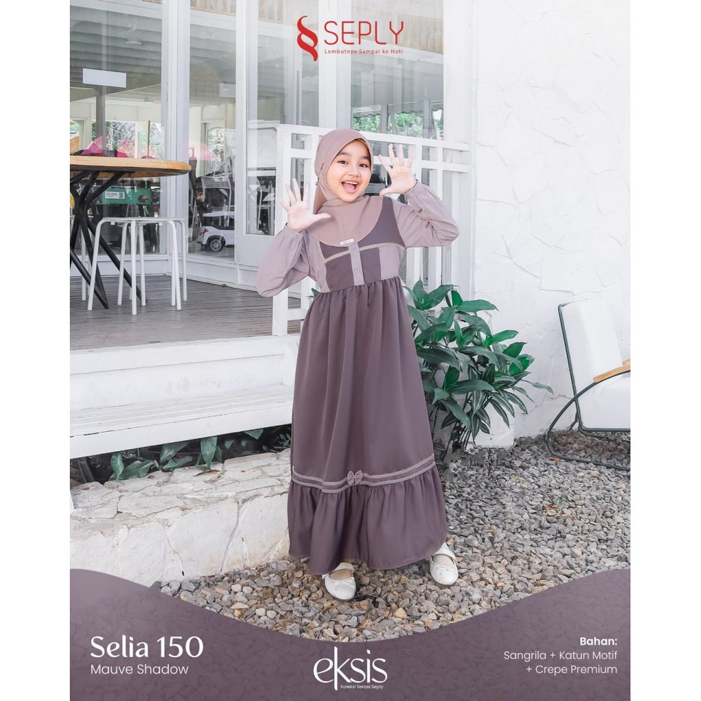 Jual SEPLY GAMIS ANAK SELIA 150 MAUVE SHADOW | Shopee Indonesia
