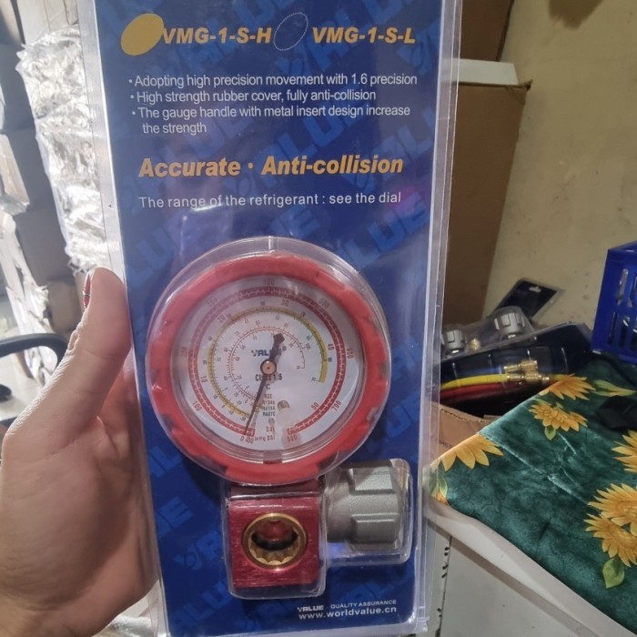 Jual Manifold Single Value High Type : VMG-1-S-H Freon : R22 / R134A / R404 | Shopee Indonesia