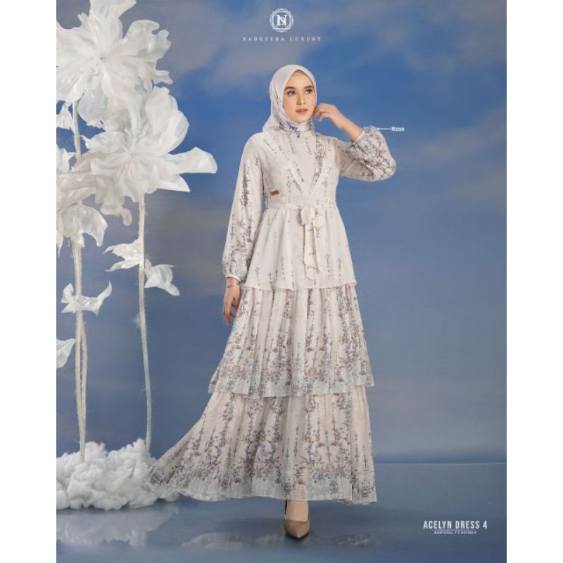 Jual acelyn dress, gamis mewah by nadheera luxury | Shopee Indonesia