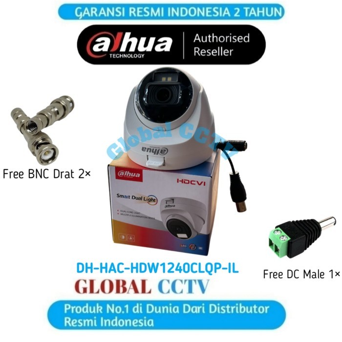 Jual DAHUA HDW1240CLQP-IL 2MP Smart Dual Light HDCVI Fixed-focal ...