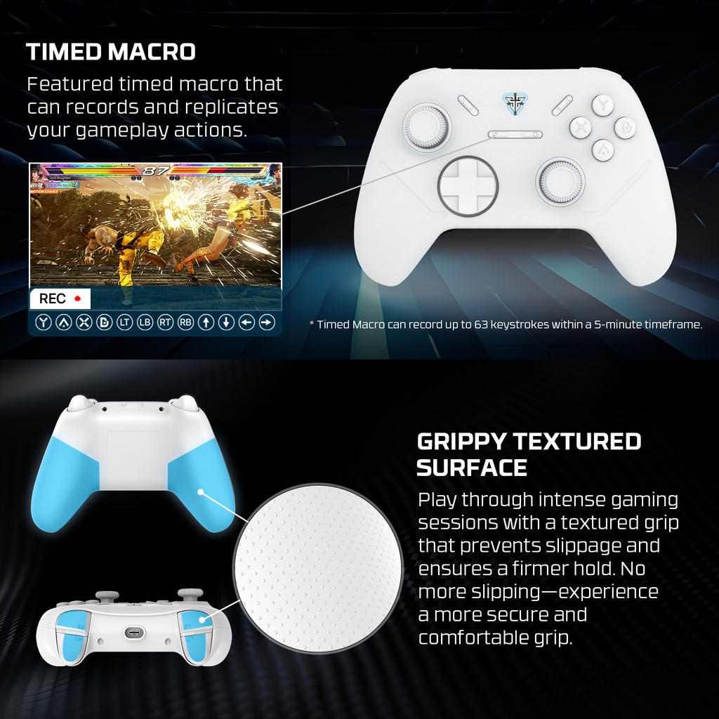Jual Multiplatform Gamepad Joystick PC Android Wireless Fantech WGP13S Shooter III Dual Mode ...