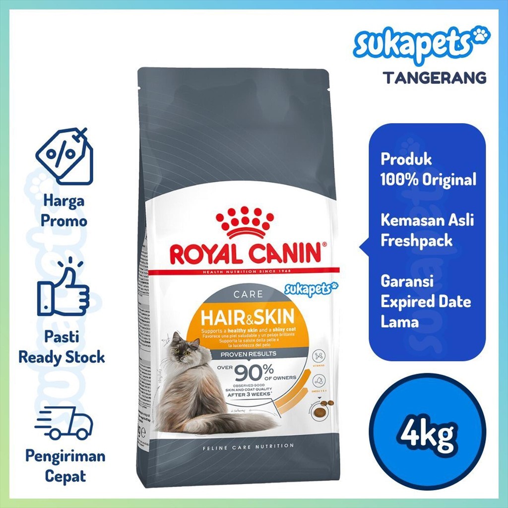 Jual Royal Canin Hair and Skin Care Makanan Kucing Dewasa 4kg | Shopee ...