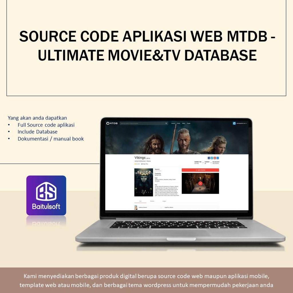 Jual SOURCE CODE APLIKASI WEB MTDB - ULTIMATE MOVIE&TV DATABASE | Shopee Indonesia
