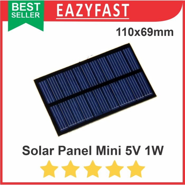 Jual Mini Solar Cell Panel Surya PV 5V 5 V Volt DC 1W Pembangkit ...