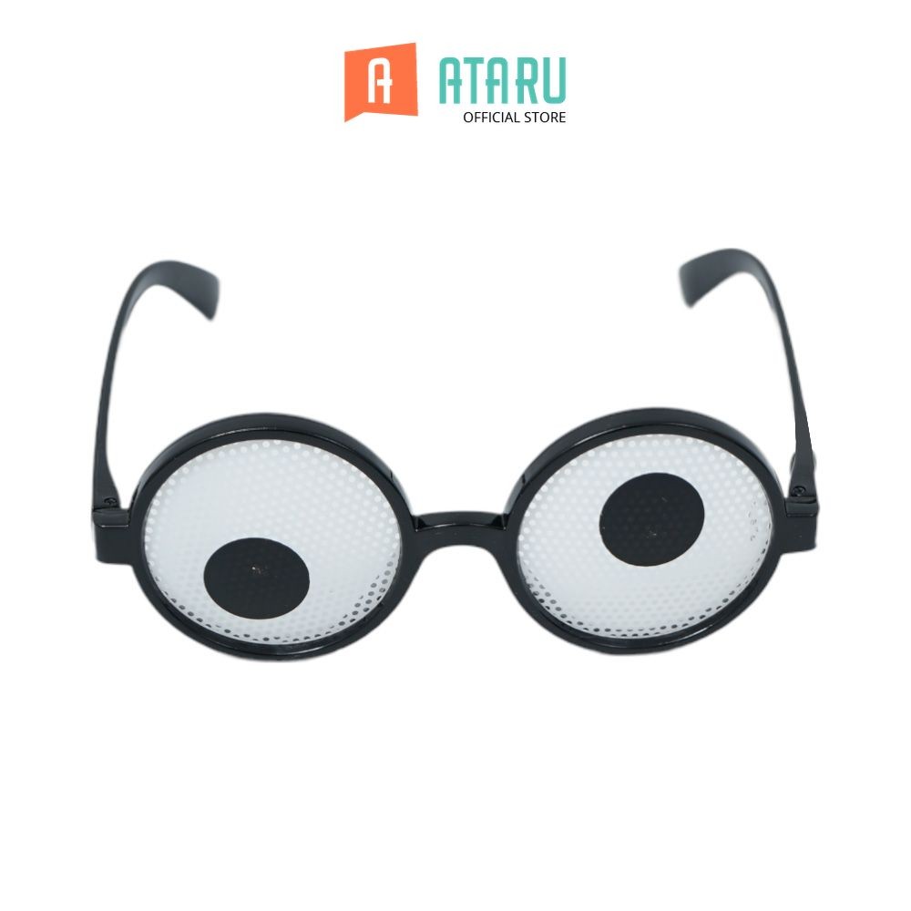 Jual Ataru Kacamata Fun Eyeball - Hitam/Putih Aksesoris Kacamata Lucu ...