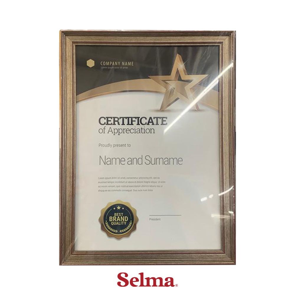 Jual Selma A4 Vegas Bingkai Foto Sertifikat - Bronze Photo Frame Pigura ...