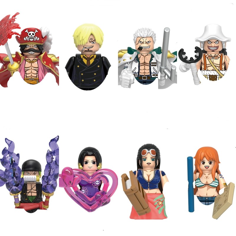 Jual Luffy Nami Sanji Boa Usopp Nico Building Blocks Japan Anime Bricks ...