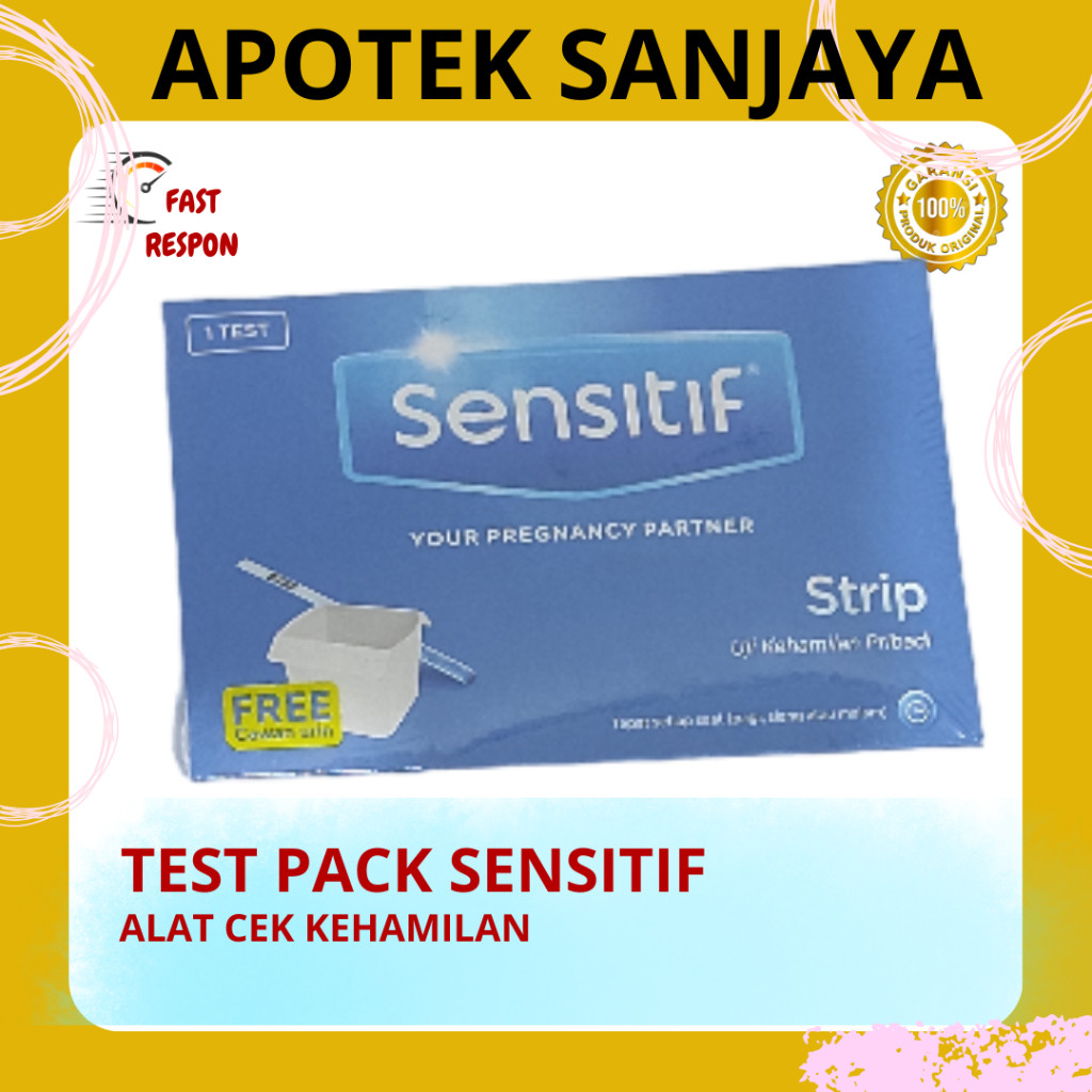 Jual SENSITIF TES KEHAMILAN / TEST PACK SENSITIF / ISI 1 STRIP | Shopee ...