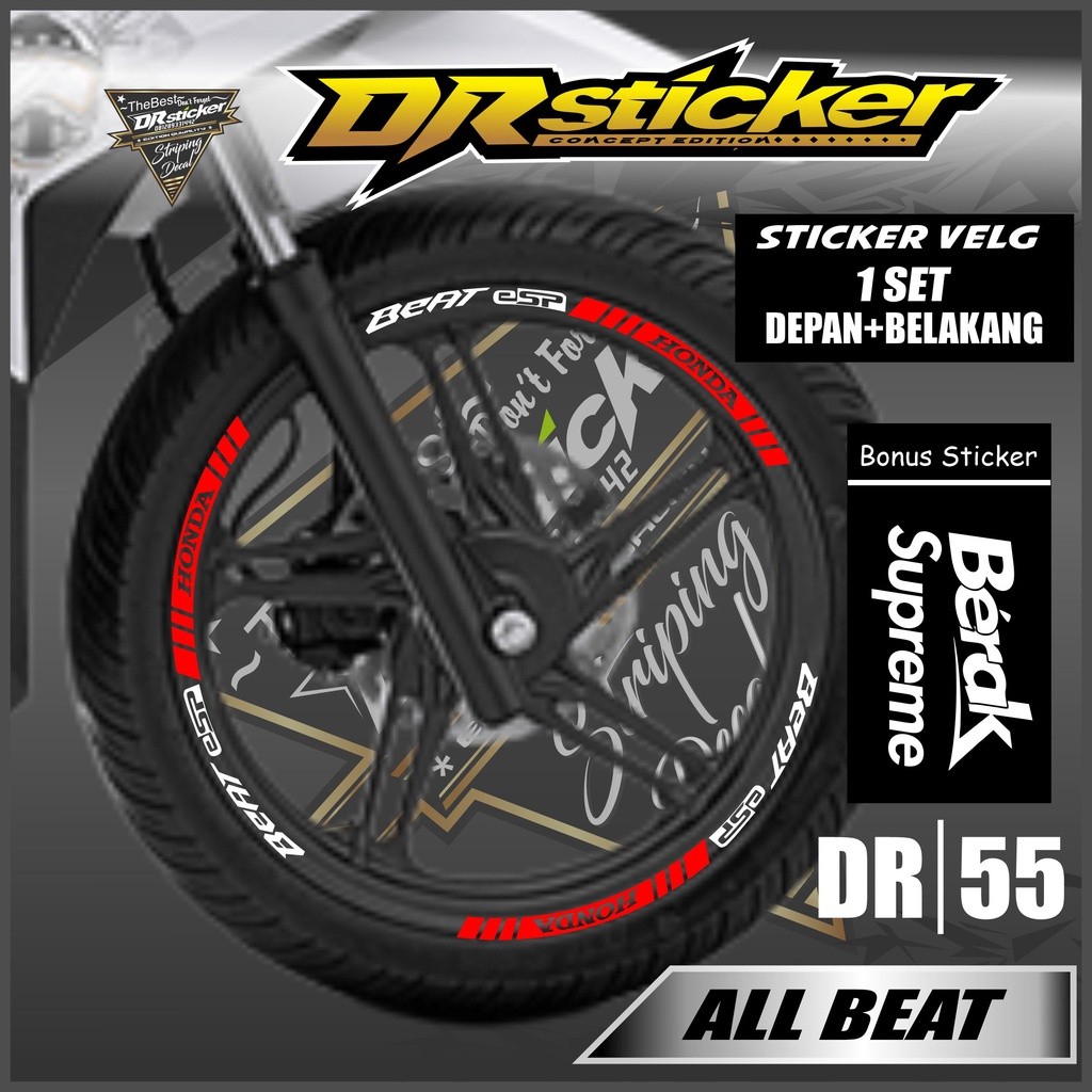 Jual Sticker Velg - Cutting Velg Sticker Cutting Velg Motor BEAT ...