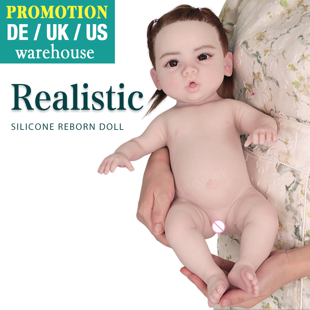 Jual U-charmmore 47cm 2.8kg Full Body Silicone Reborn Baby Doll Bebe Reborn Silicona Realistic ...