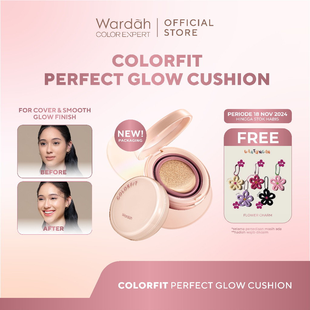 Jual NEW SHADES! Wardah Colorfit Perfect Glow Cushion - Medium-High ...