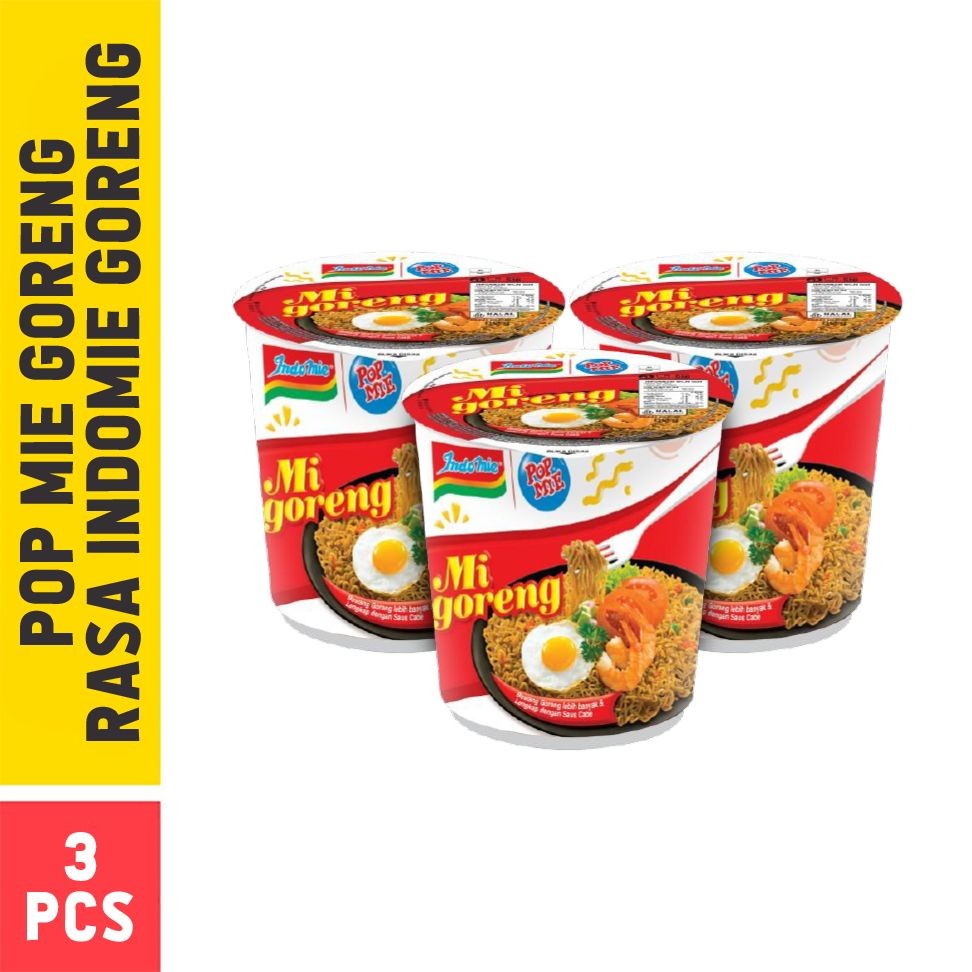 Jual Pop Mie Goreng Rasa Indomie Goreng 3 Pcs | Shopee Indonesia