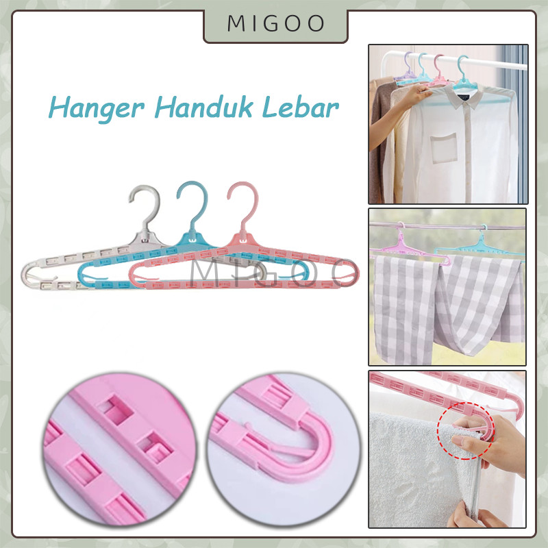 Jual Gantungan Tarik Hanger Handuk Lebar / Gantungan Pakaian / Hanger ...