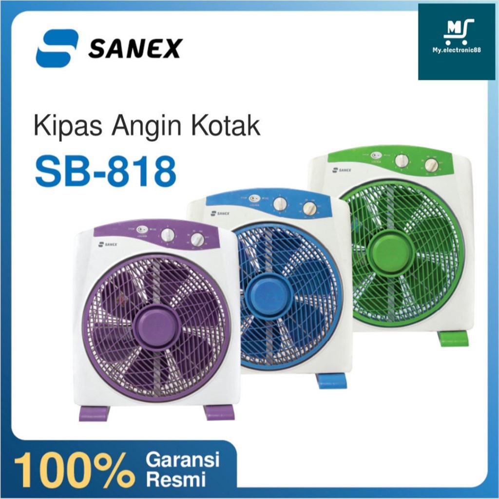 Jual Sanex Box Fan 12" (SB-818) | Shopee Indonesia