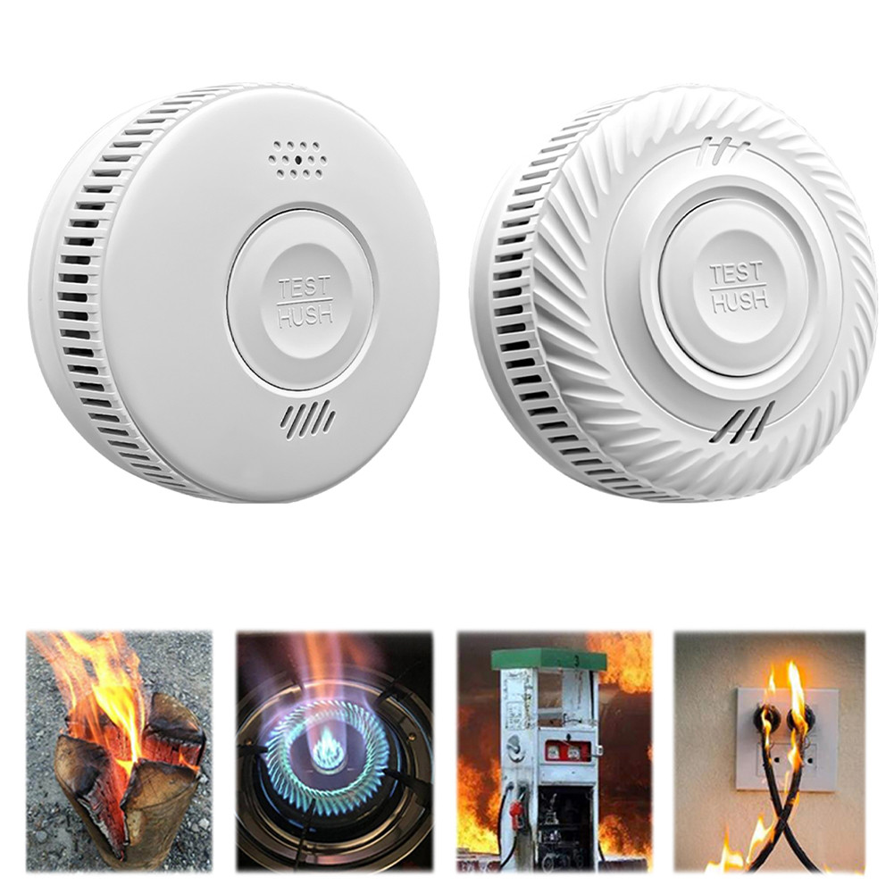 Jual WiFi Smart Fire Alarm Battery Operated Smoke Detector with Test ...