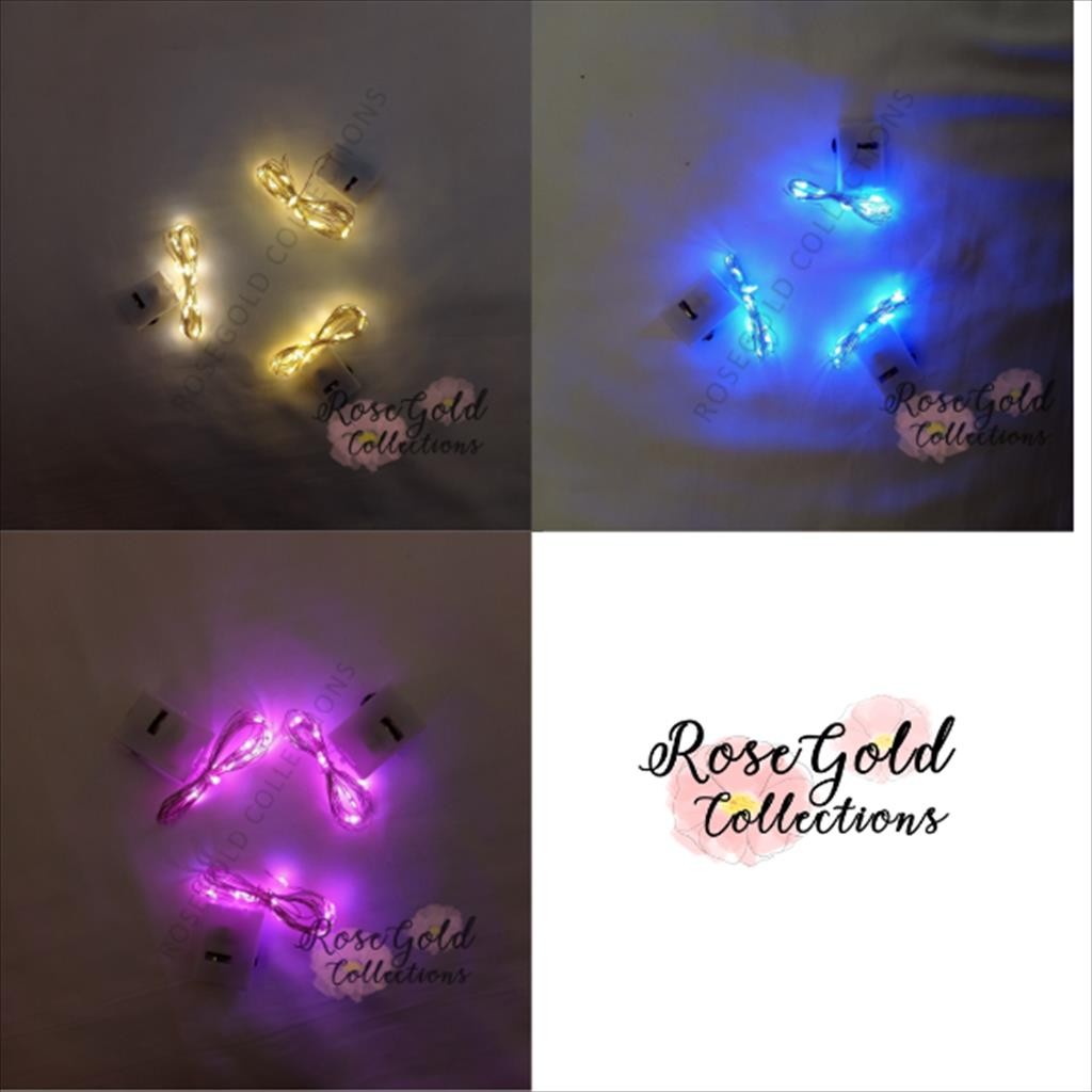 Jual [1 PCS] Lampu LED Kawat Warm White Lampu Hias LED Baterai Lampu ...