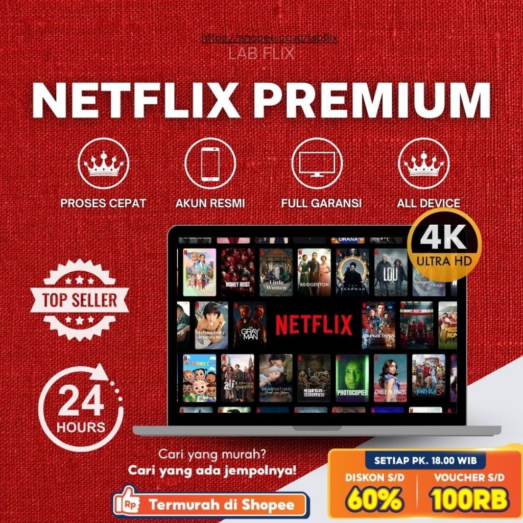 Jual NETFLIXXX PREMIUM 4K ULTRAHD BULANAN & TAHUNAN LEGAL100% FULL GARANSI | Shopee Indonesia