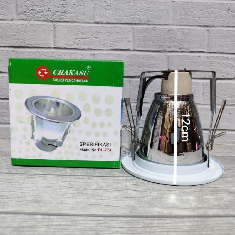 Jual Downlight Chakasu 3.5 Inch Putih / Kap Lampu Downlight Fitting E27 ...