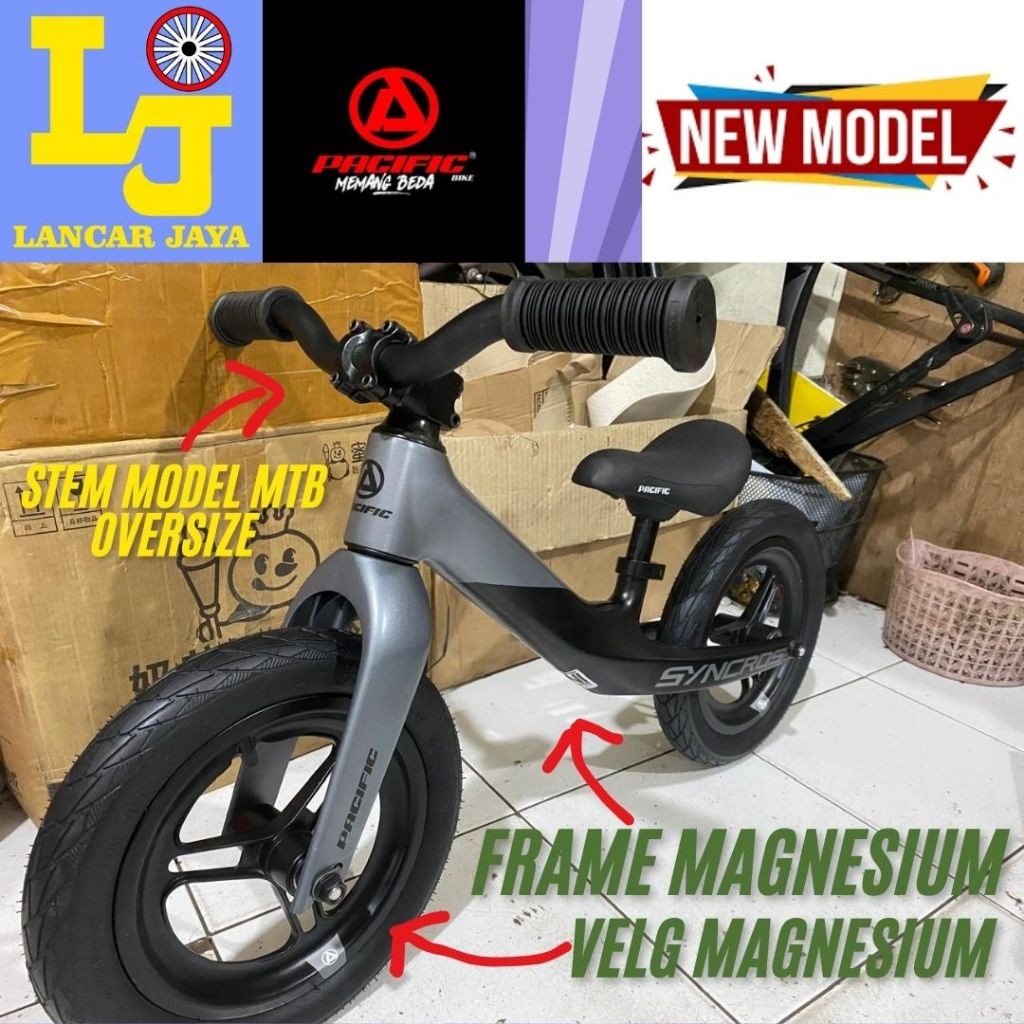 Jual PACIFIC PC-9702 Push Bike Balancing Bike MAGNESIUM New Model ...