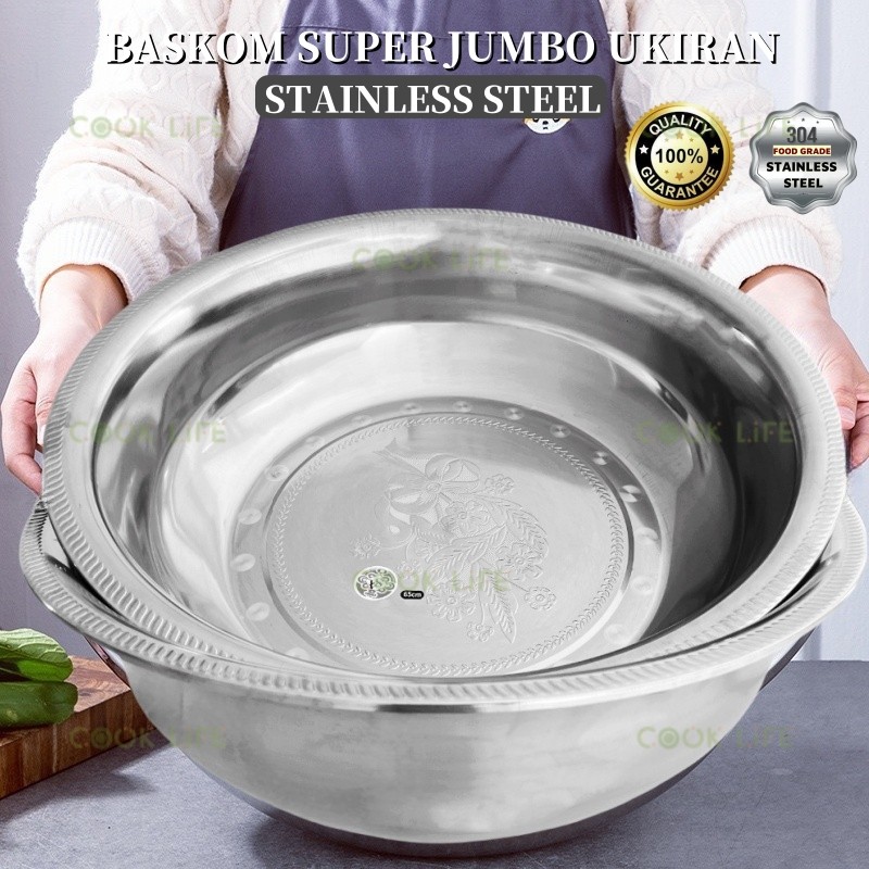 Jual PRE-ORDER Baskom Stainless Steel 65cm Waskom Serbaguna Wadah ...