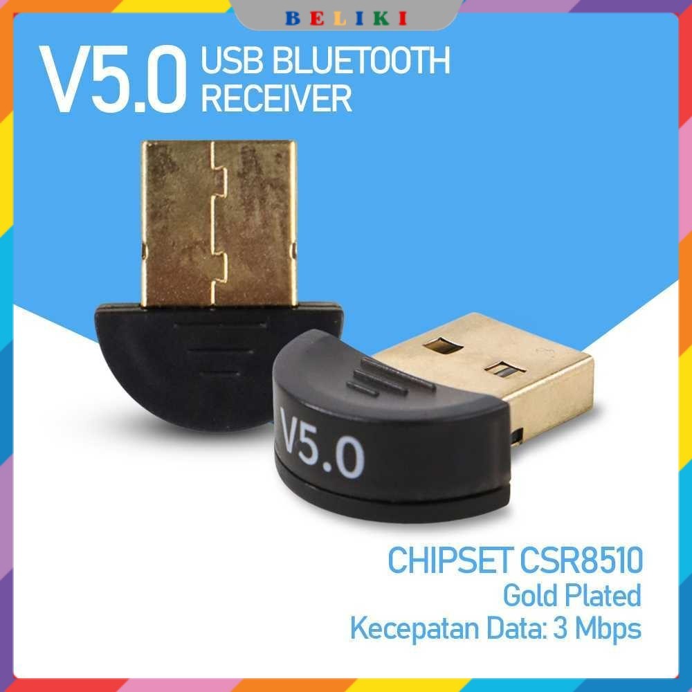 Jual USB Bluetooth Receiver V5.0 Chipset CSR8510 Gold Plated 3Mbps ...
