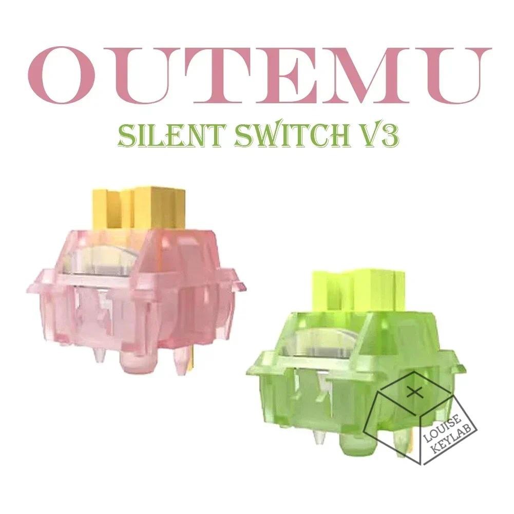 Jual Outemu Silent Peach Lemon V3 Switch Lubed Mechanical Keyboard Linear Tactile 5Pin Hot swap ...