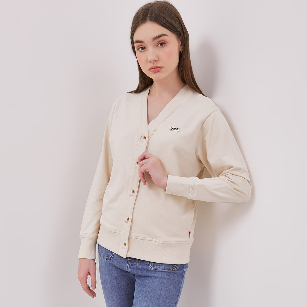 Jual DUST Cardigan Kaila Cream (D.5314) | Shopee Indonesia