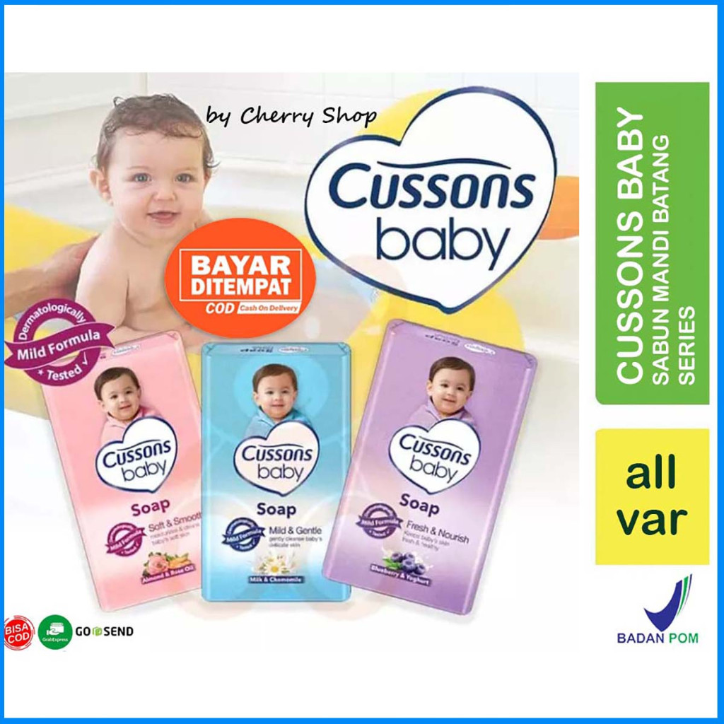 Jual [75GR | 100GR] [BPOM] Cussons Baby Soap 75gr | 100gr / Sabun Mandi ...