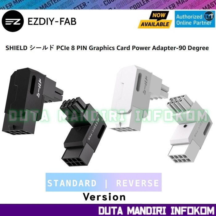 Jual EZDIY-FAB SHIELD Series 8 Pin PCIe GPU Power Adapter 90-Degree ...