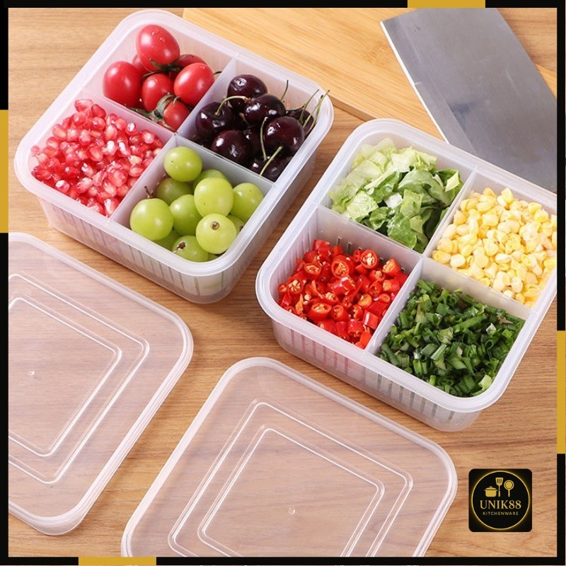 Jual [UNIK88] kotak saringan wadah bawang /tempat buah sayuran dengan ...