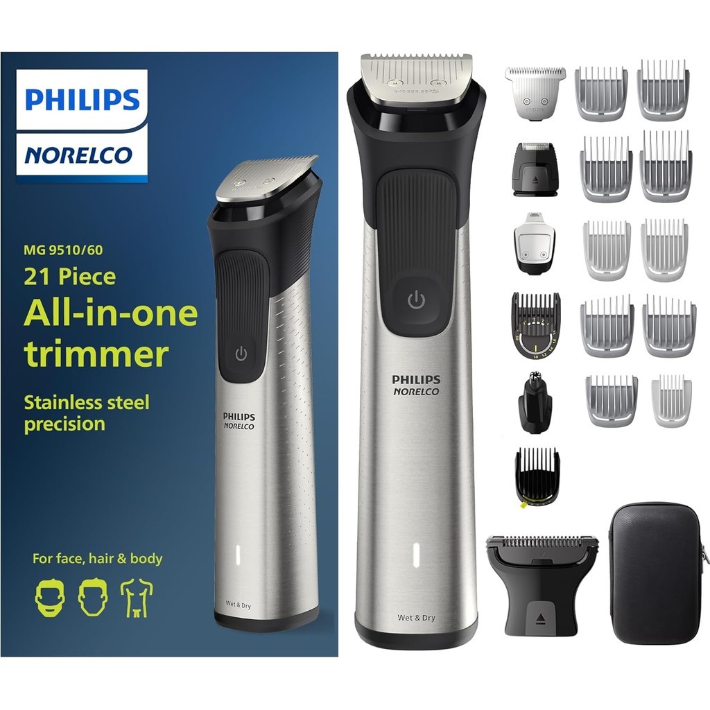 Jual Philips Norelco Multigroom 9000, Trimmer Pencukur Serbaguna dengan ...