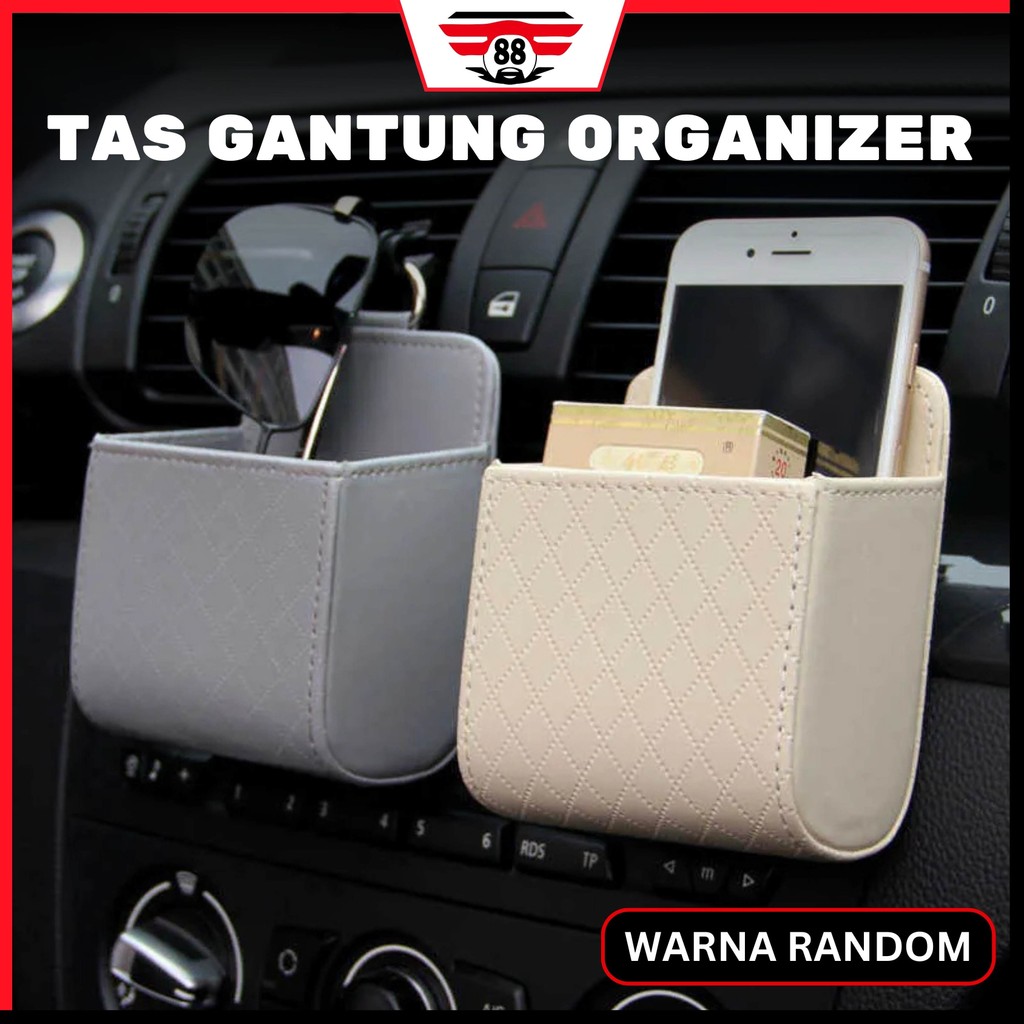 Jual Wadah Kotak Tas Gantung Kantung Ac Mobil Car Interior Organizer ...