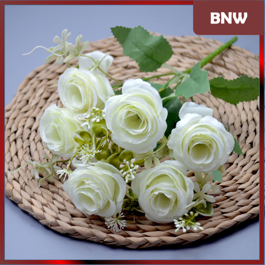 Jual BNW - Bouquet bunga P113 HAHA Mawar Peony Artifisial Dekorasi ...