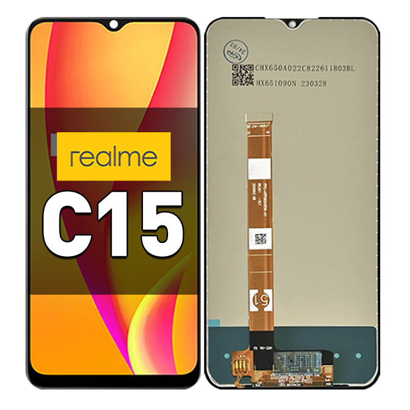 Jual LCD Realme C15 Original COD TOUCHSCREEN Fullset Crown Murah ...