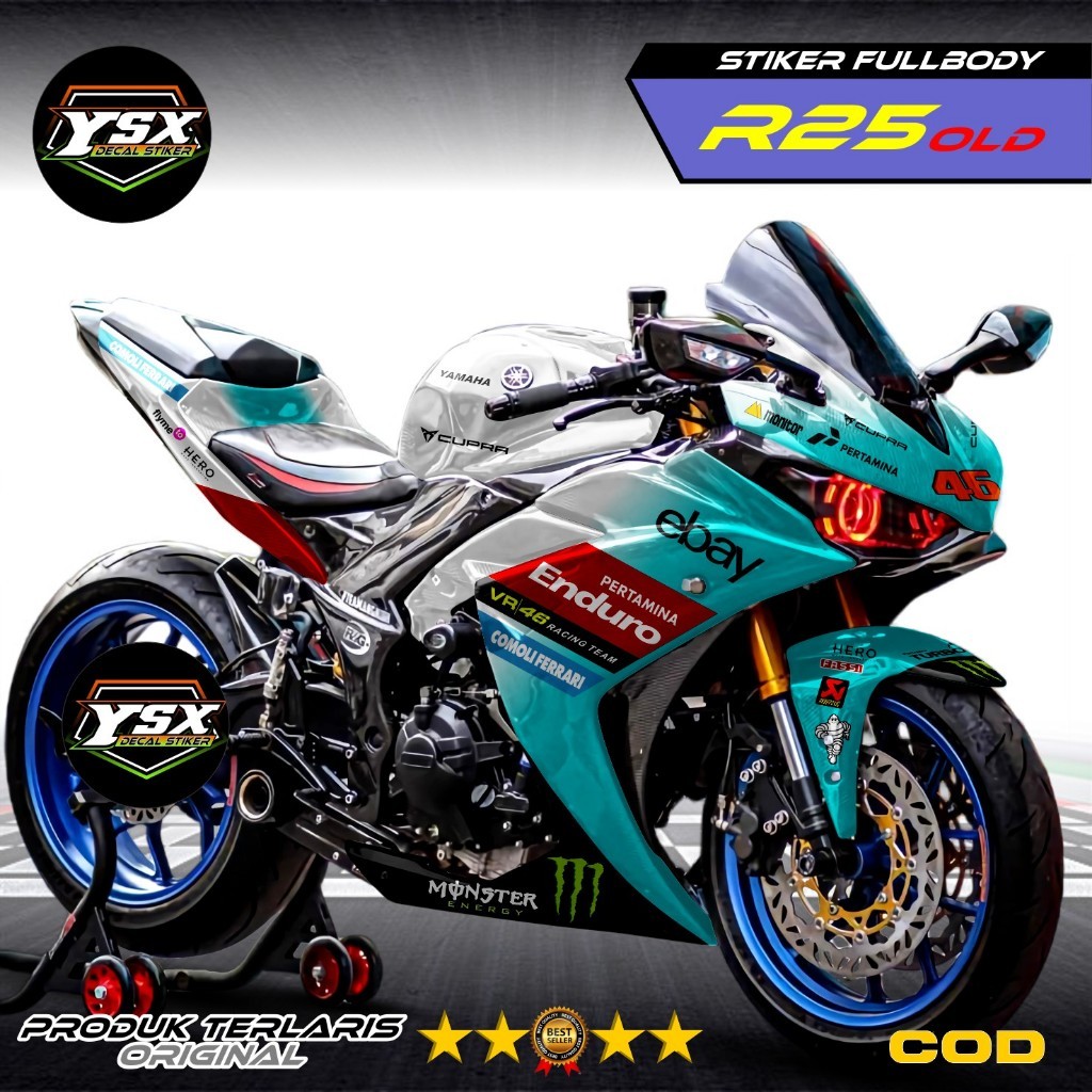 Jual Decal R25 Old Stiker Motor Fullbody Desain Rossi Team 2024 new ...