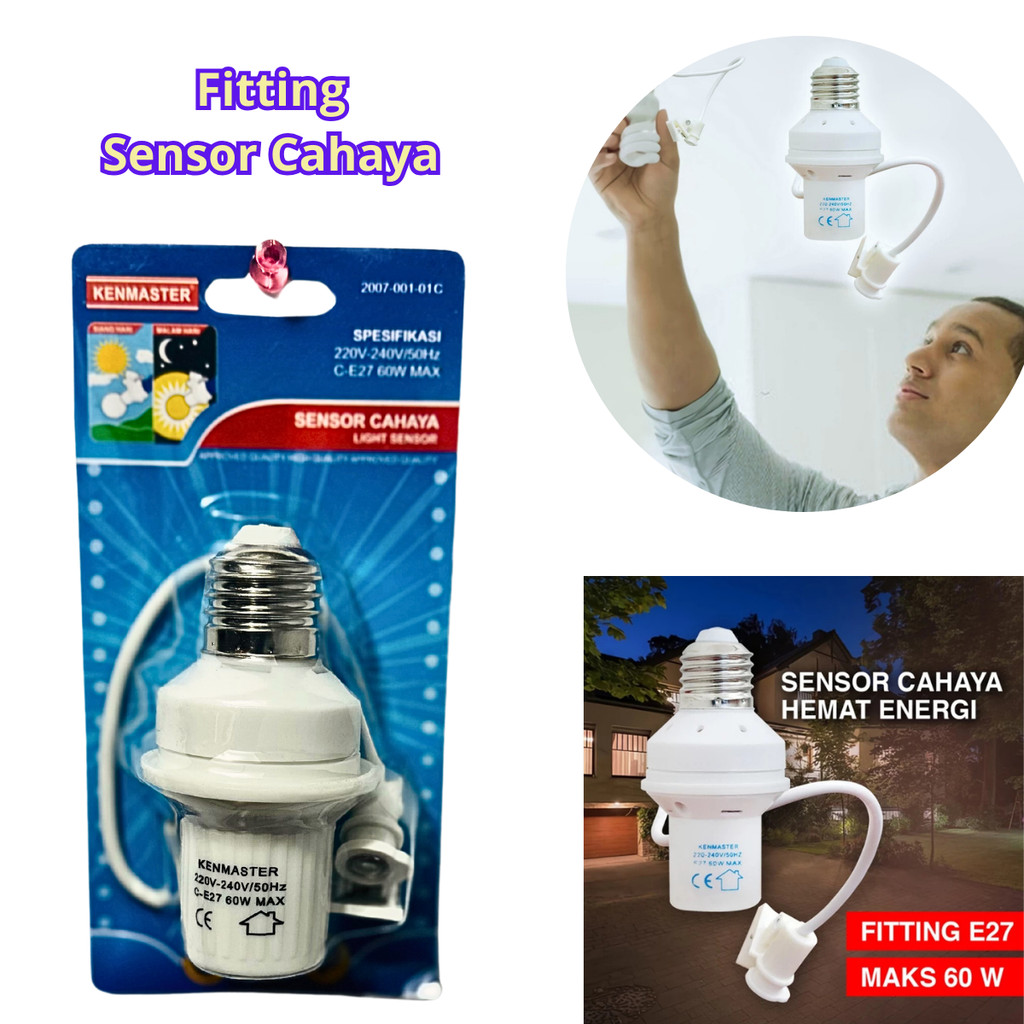 Jual Fitting Sensor Lampu Siang Malam Otomatis Segala Lampu Light ...